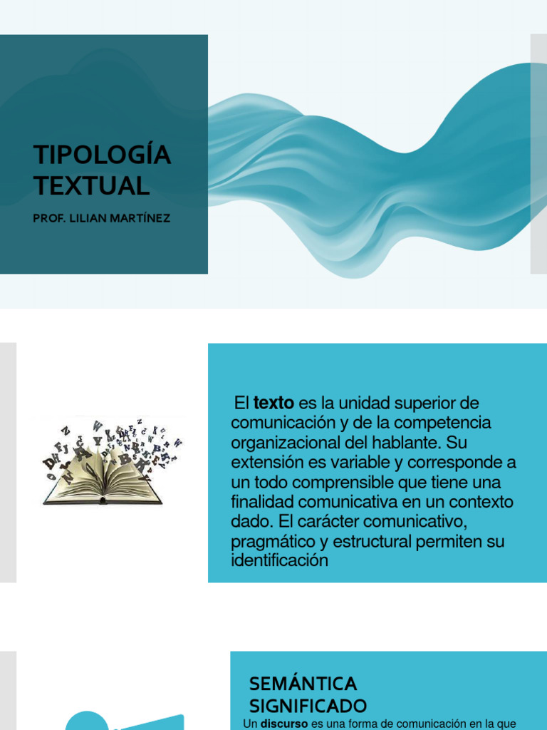 Tipología Textual y su Significado | PDF | Comunicación | Comunicación ...