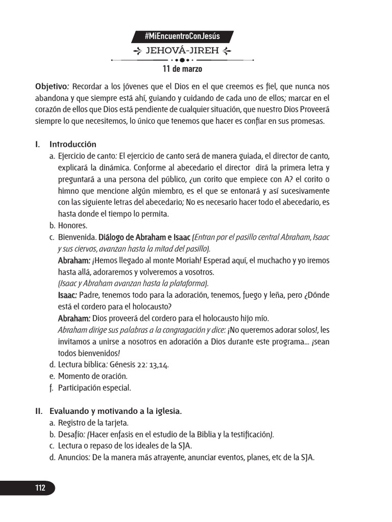 10 Jehová-Jireh | PDF | Abrahán | Libro del Génesis