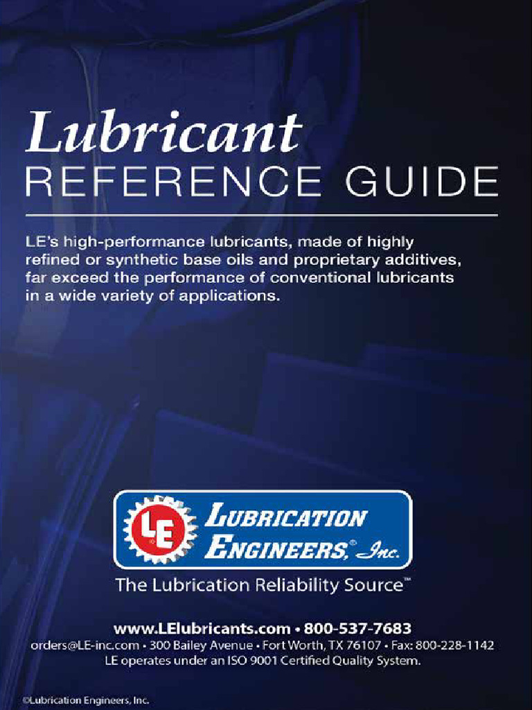 Lube Reference Guide | PDF | Lubricant | Motor Oil