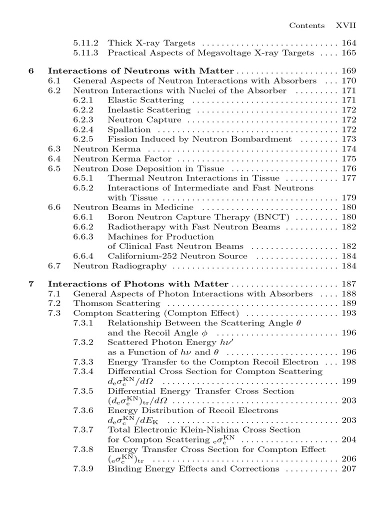 6 Interactions of Neutrons With Matter ...