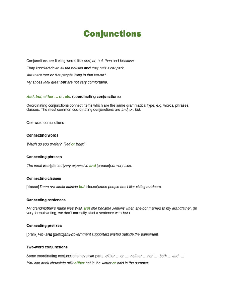 Conjunctions Pdf Linguistic Typology Syntax 0703