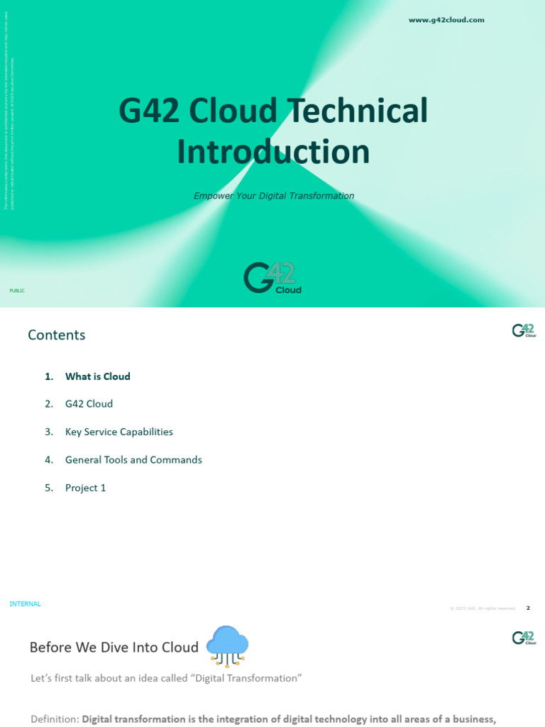 G42 Cloud Technical: Empower Your Digital Transformation | PDF