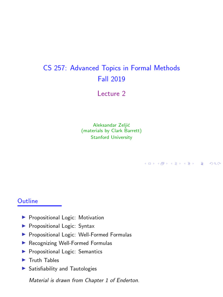 Logic Stanford Pdf Boolean Algebra Teaching Mathematics