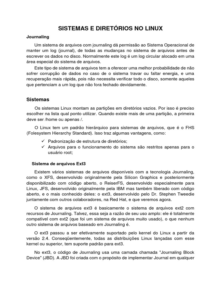 05 - Sistemas e Diretórios | PDF 05 - Sistemas e Diretórios | PDF