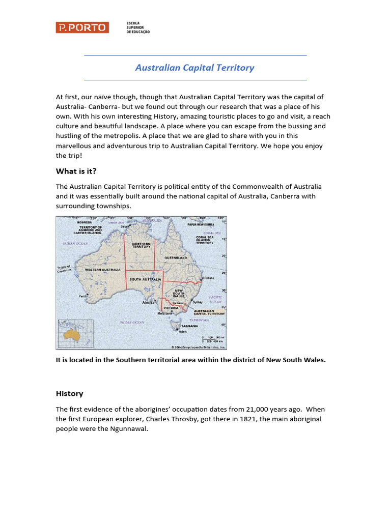 Australia Capital Project | PDF