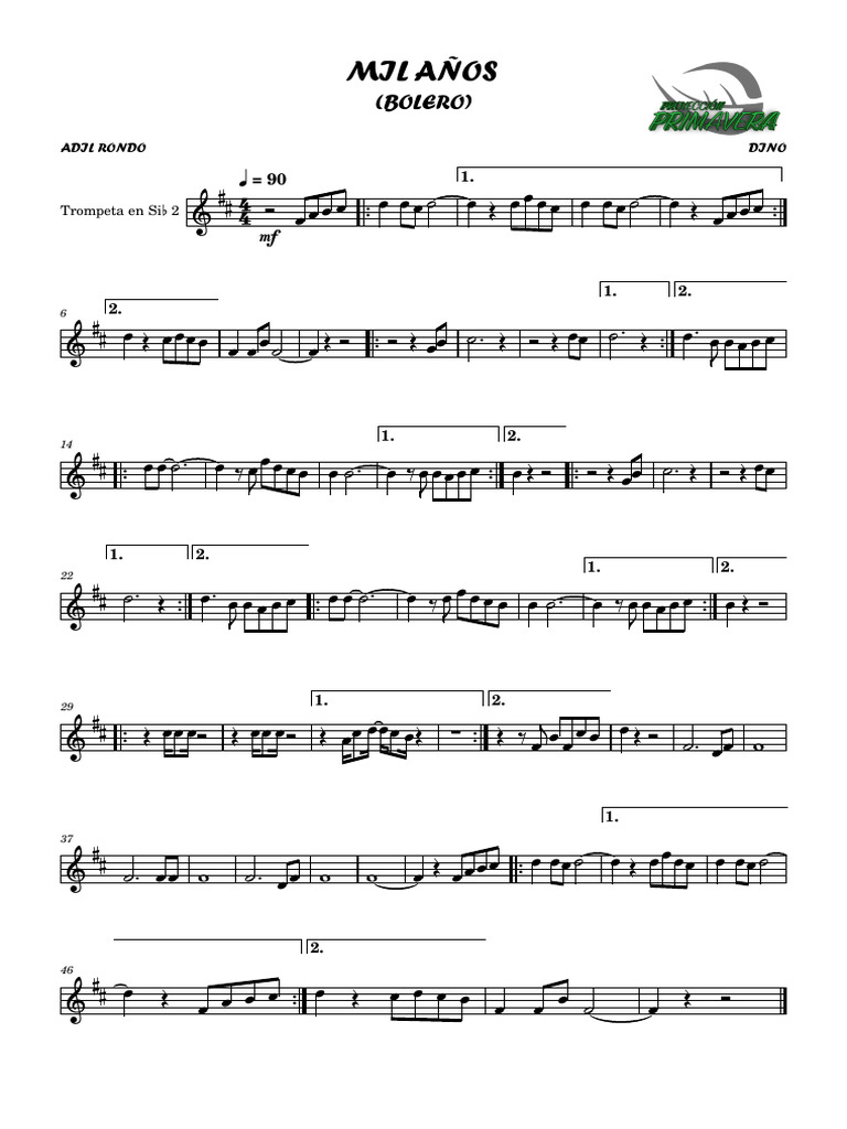 MIL - AÑOS (Bolero) TPT 2da | PDF