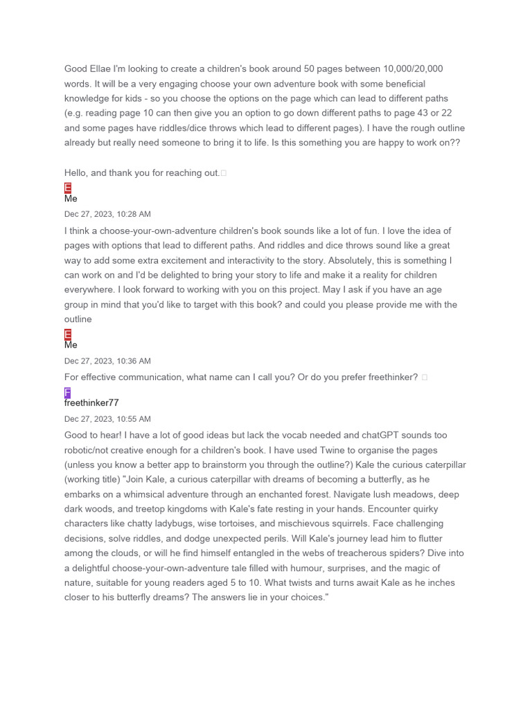 Children's Story Details.... | PDF