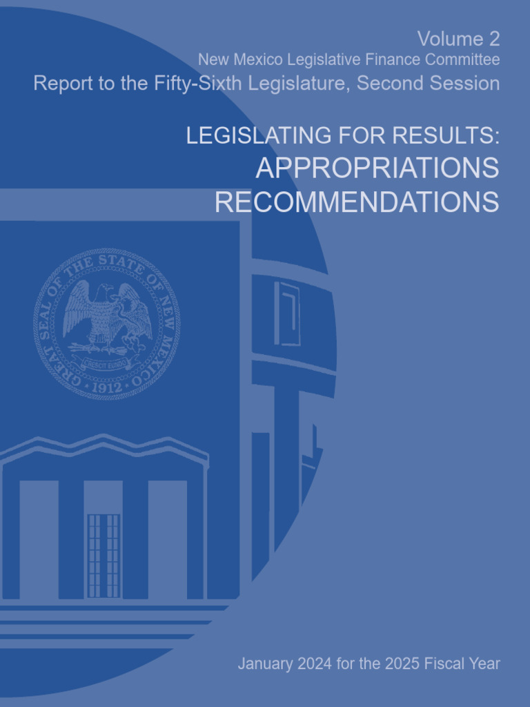 FY25 LFC Recommendations | PDF