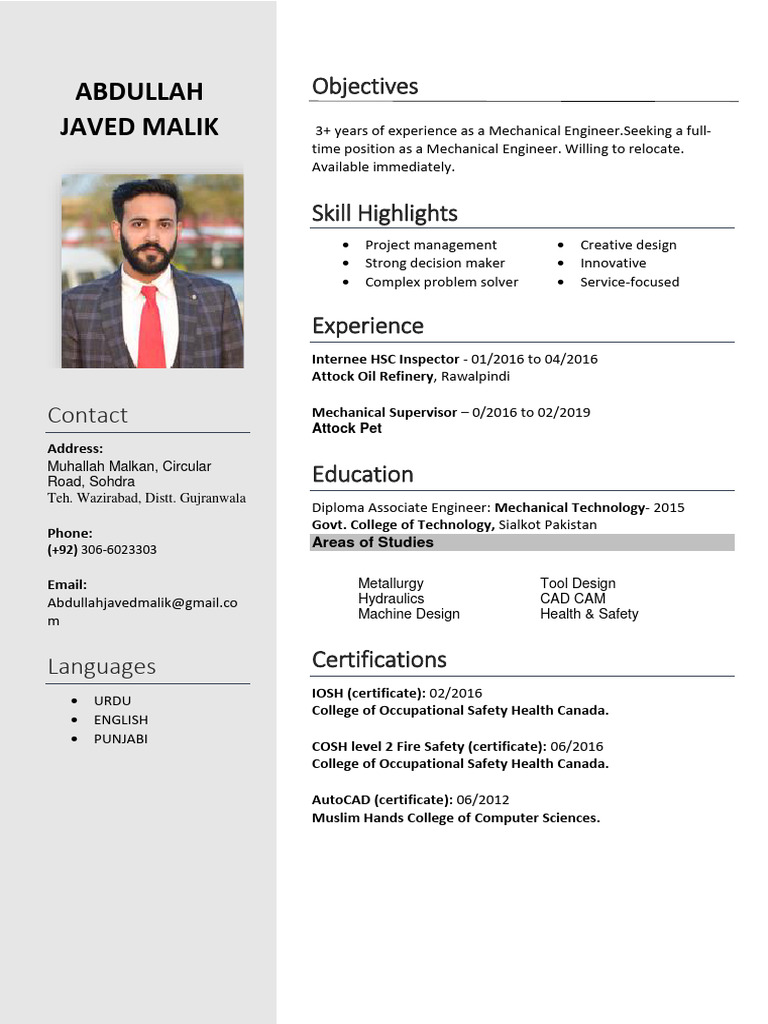Abdullah CV | PDF