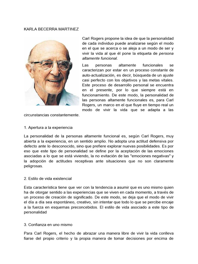 Carl Rogers | PDF | Creatividad | Desarrollo personal