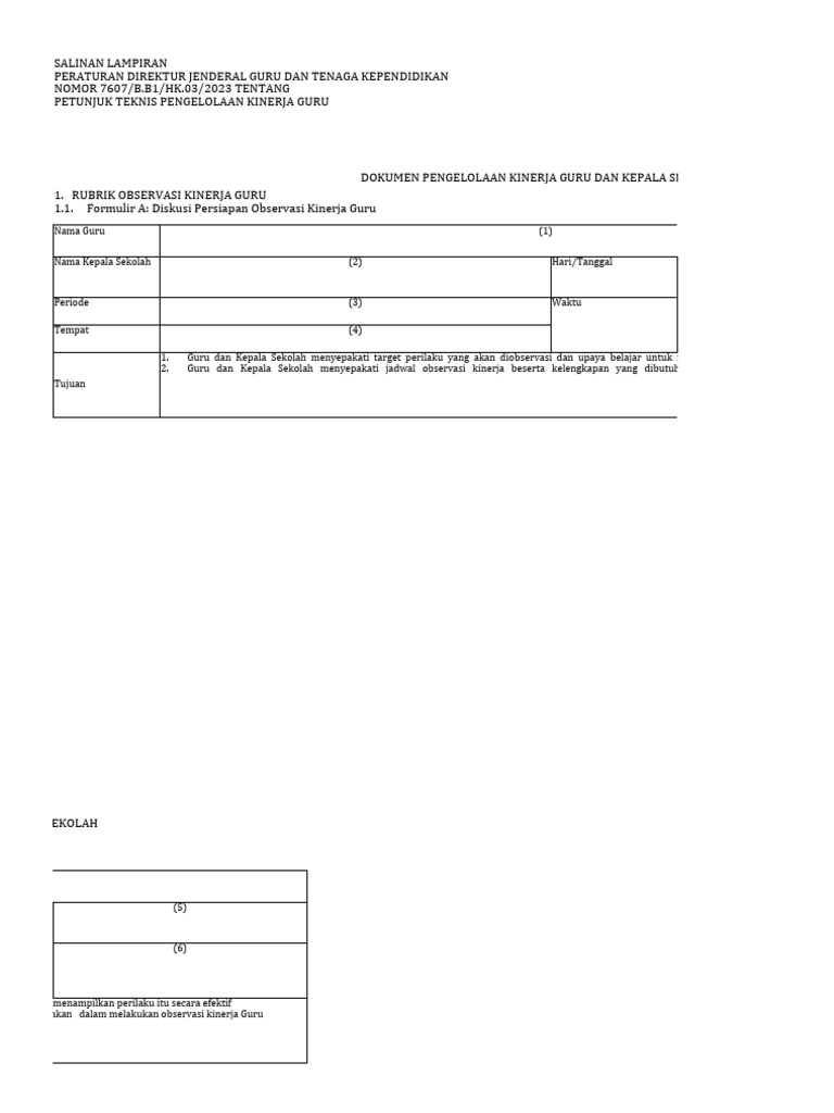 Instrumen Ekin Terintegrasi PMM | PDF