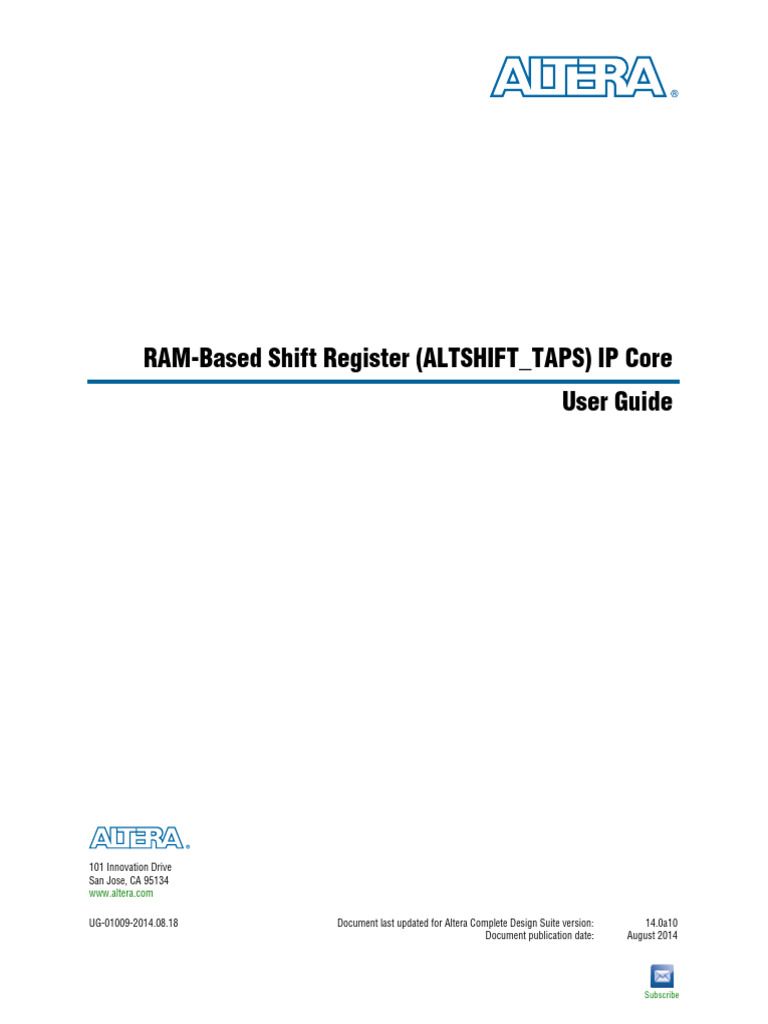 ug_shift_register_ram_based | PDF | Hardware Description Language | Parameter (Computer Programming)