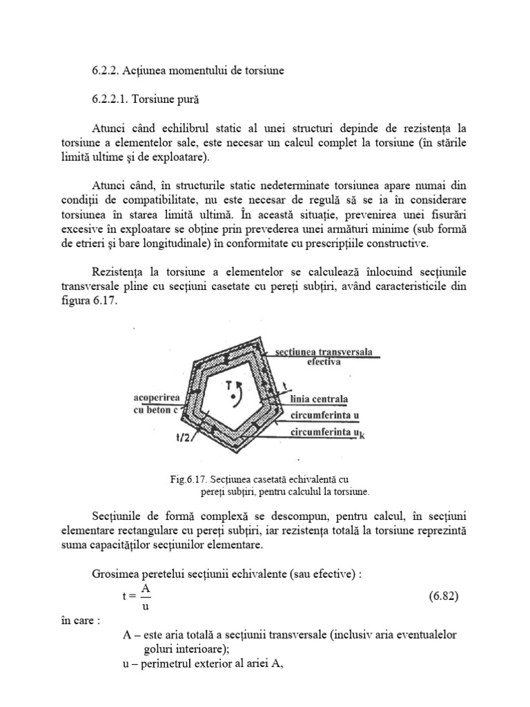 Calcul La Torsiune. Calculul La Flambaj | PDF