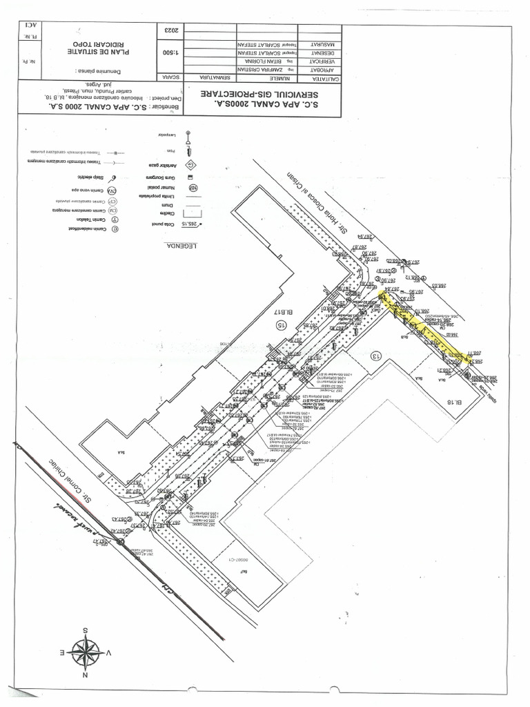 Plan de Situatie-,,inlocuire Canalizare Menajera, Bl.B18, Cartier ...