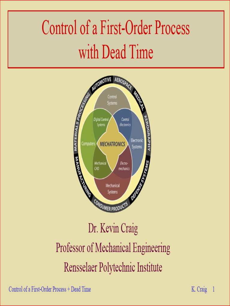 First-Order Process Control with Dead Time | PDF