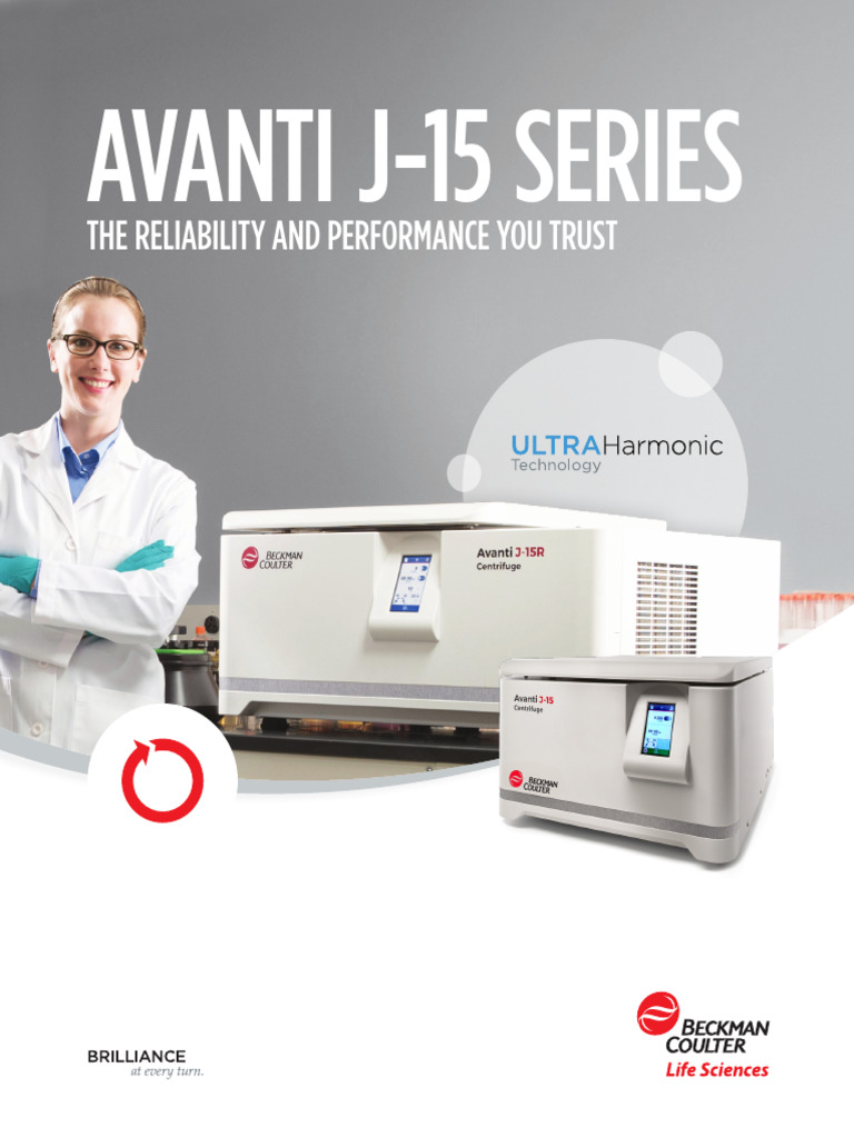 Centrifuge Brochure High Speed Benchtop Avanti j15 | PDF