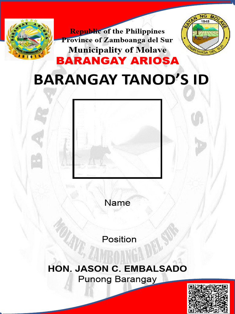 Barangay Tanods Id | PDF