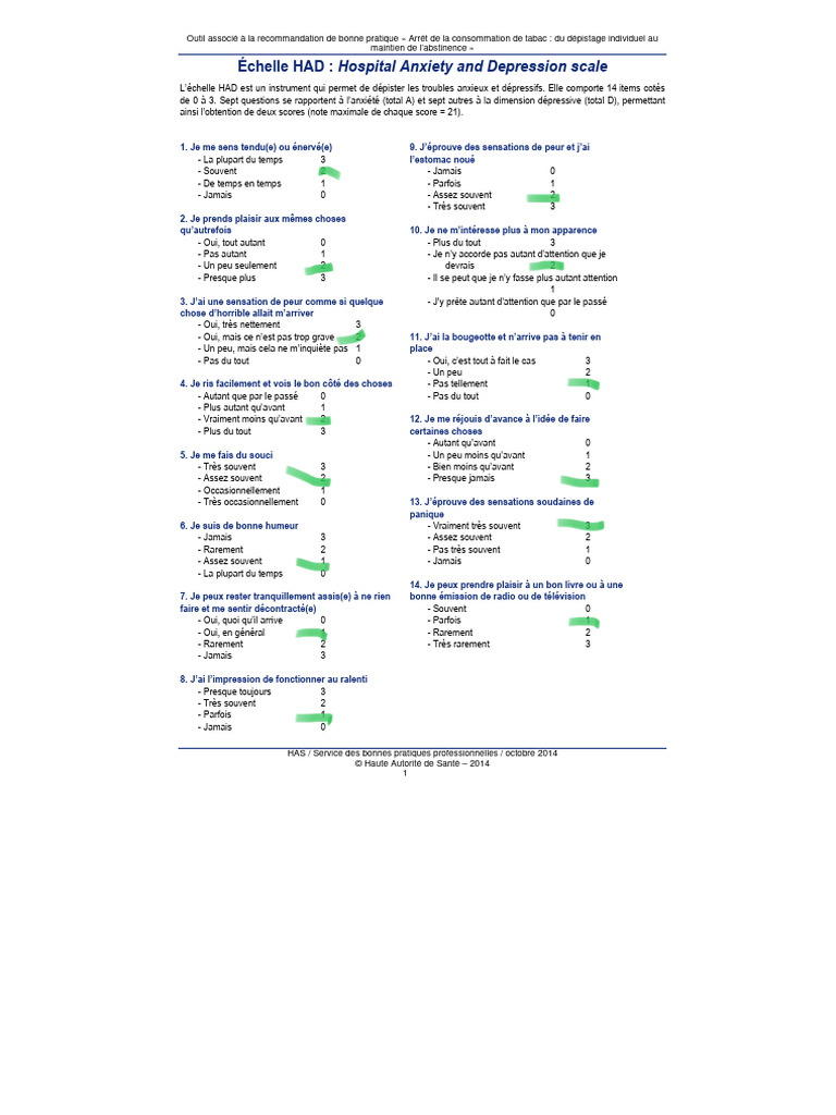 Outil Echelle Had | PDF