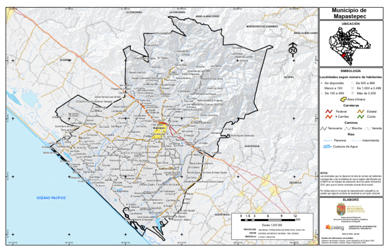 PLANO MAPASTEPEC LOCALIDADES | PDF