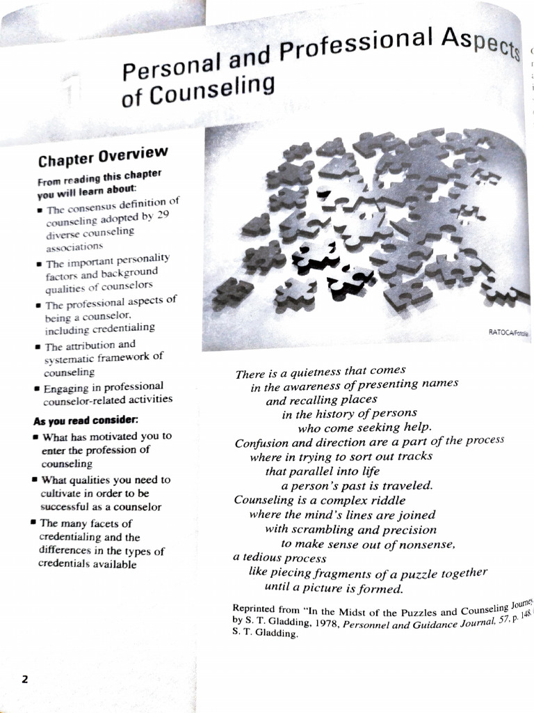 Intro To Counseling ch1 Part 1 | PDF | Career & Growth