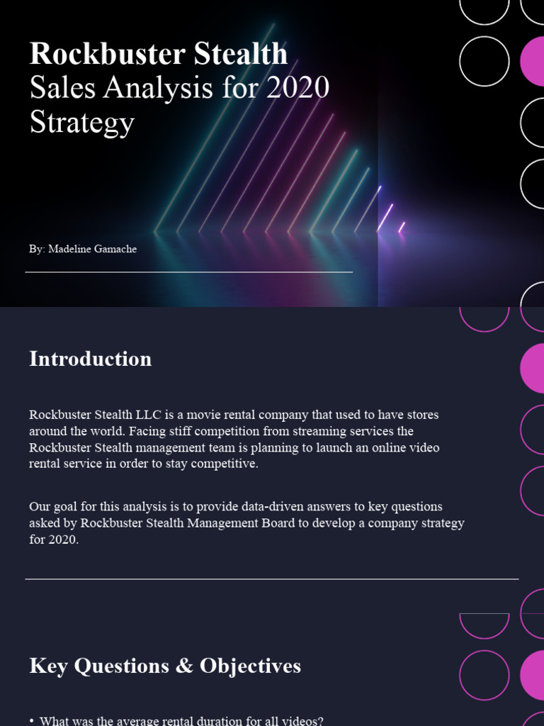 CareerFoundry Rockbuster PowerPoint | PDF