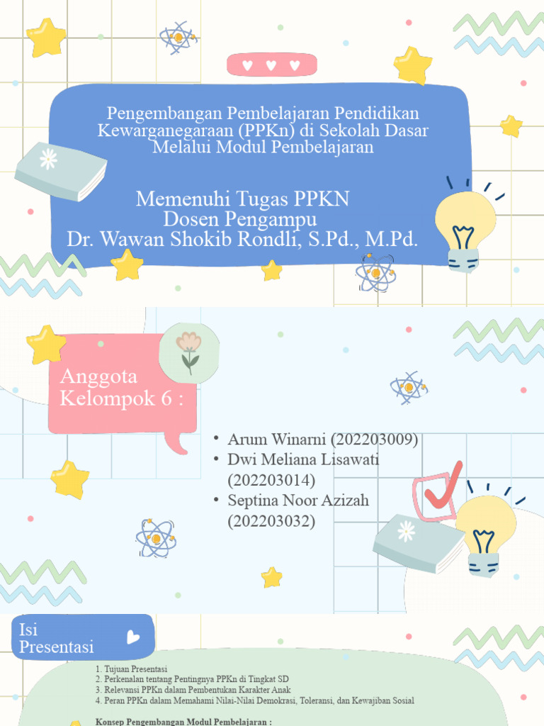 Pengembangan Modul Pembelajaran PPKN Di SD | PDF | Karier & Perkembangan
