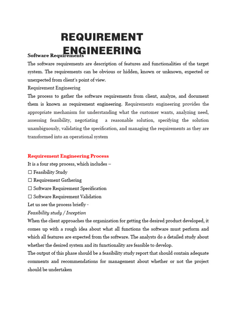 Software Requirements Guide | PDF