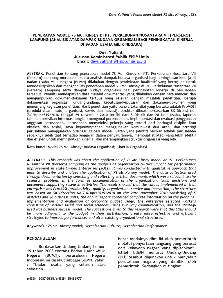 Penerapan Model M7 | PDF