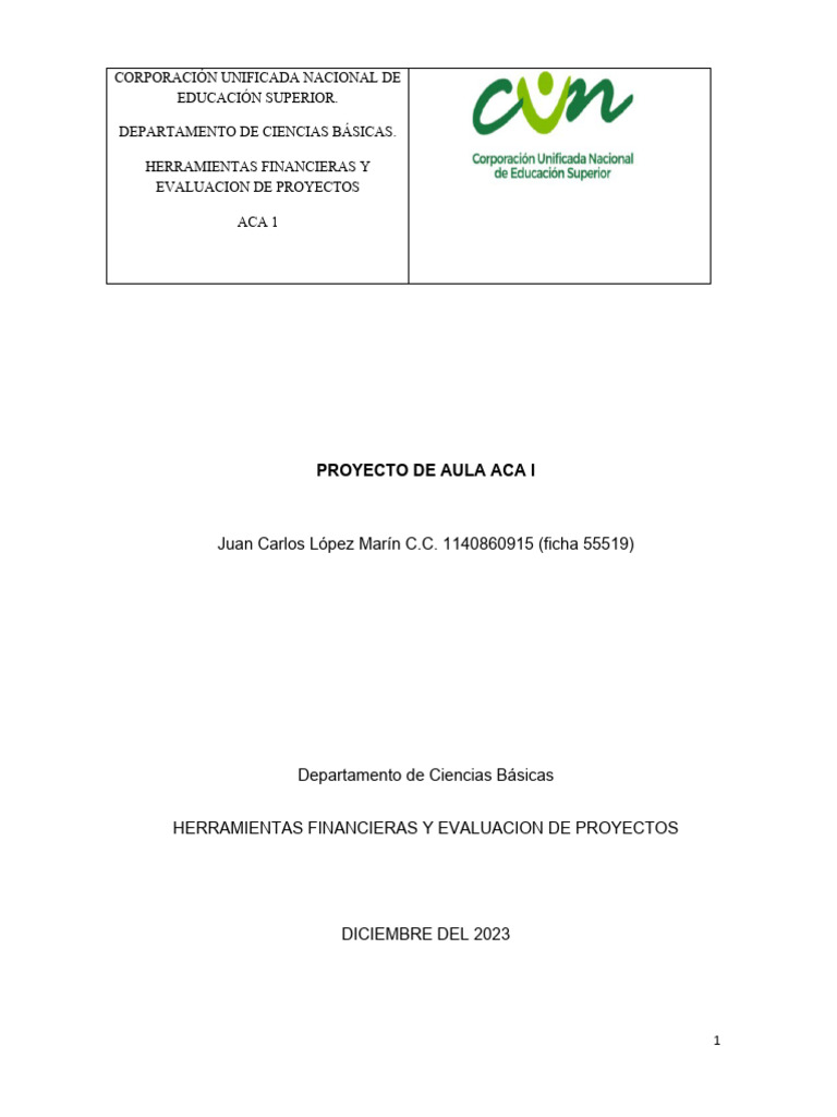 Aca 1 | PDF