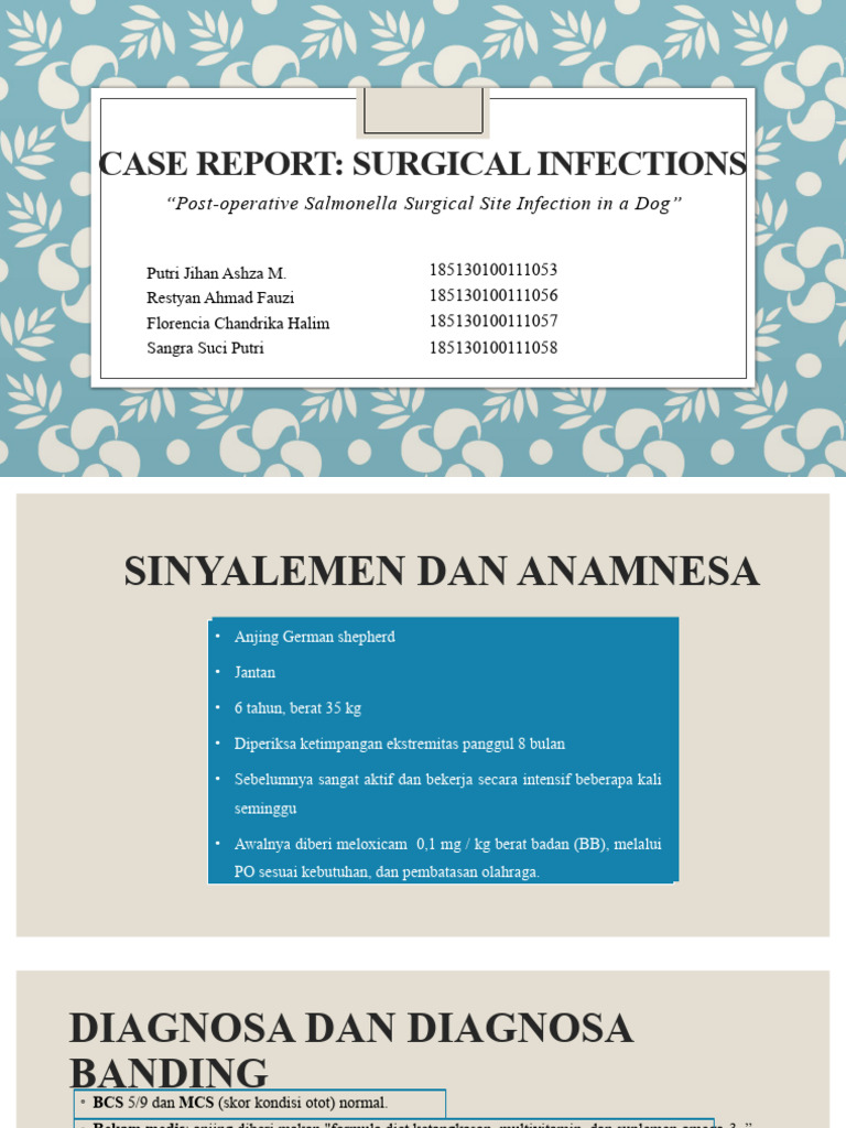 02 - 2018c - PPT Post-Operative Salmonella Surgical Site Infection in A ...