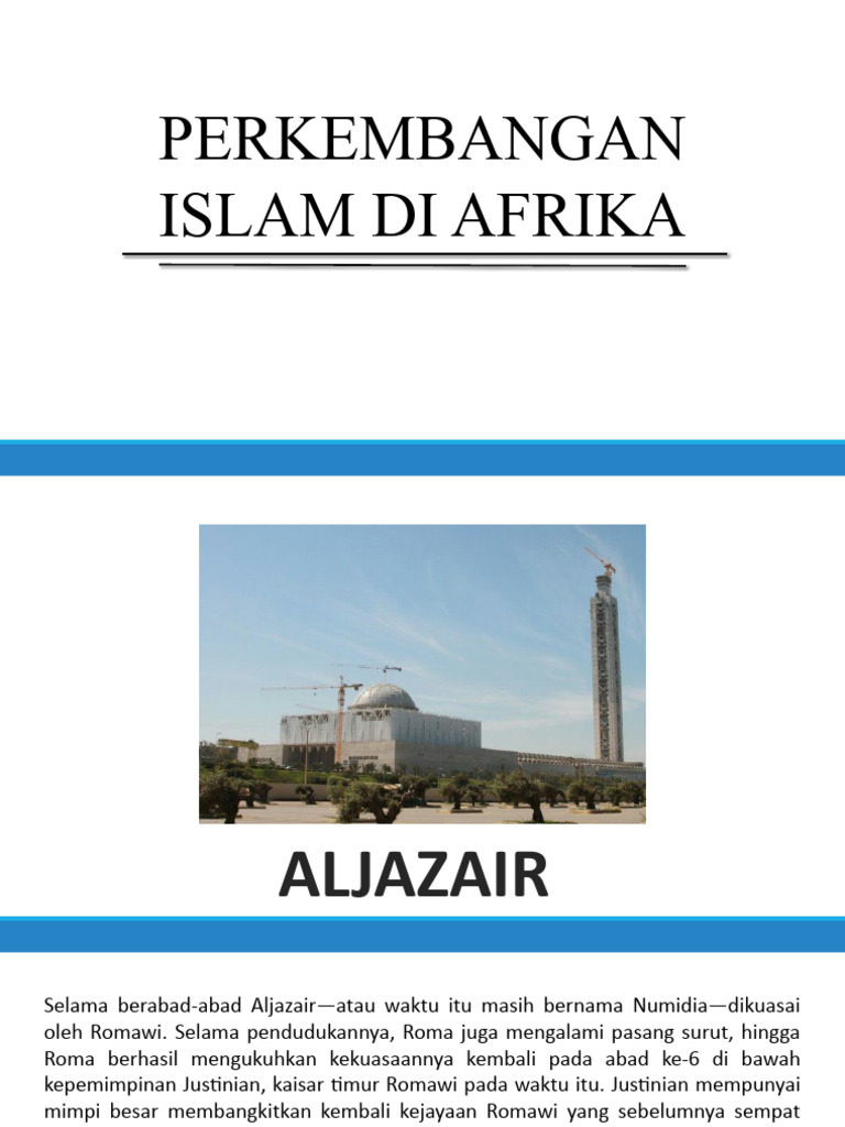 Presentasi Perkembangan Islam Di Afrika | PDF