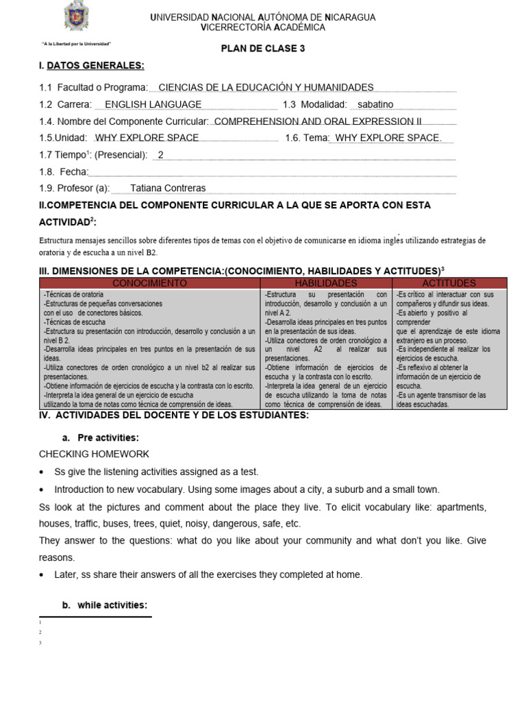 Plan_Clase 3 | PDF | Behaviorismo | Modificación de comportamiento