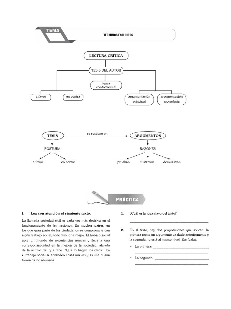 Temario 4to (Raz Verbal) Final PDF | PDF
