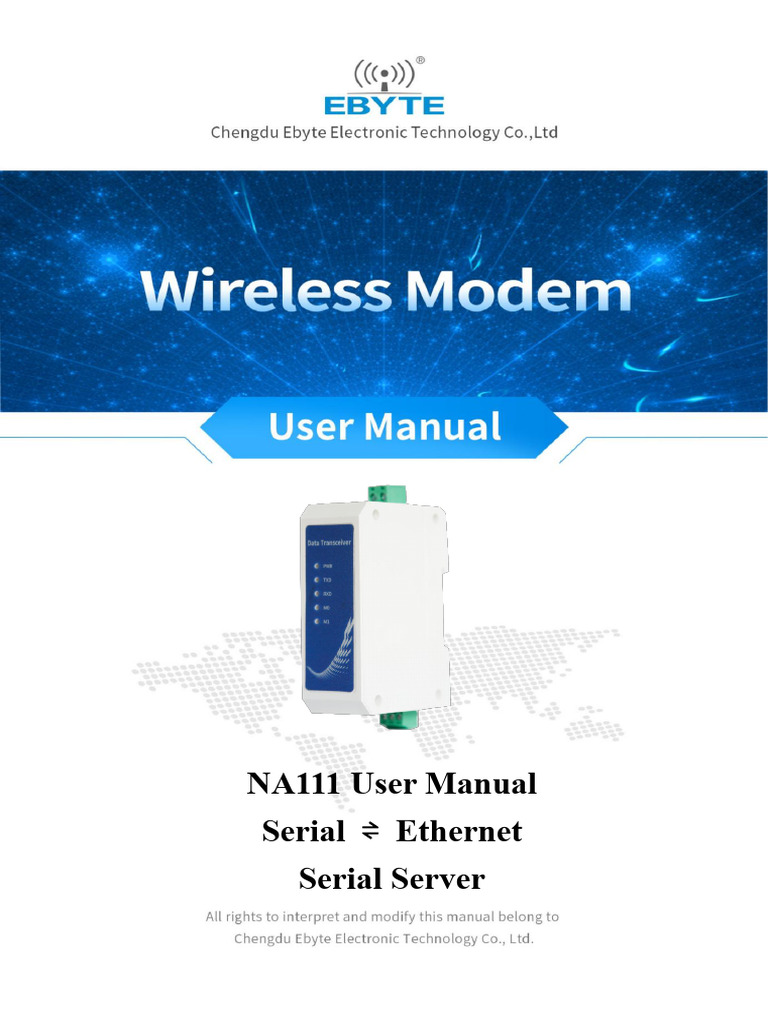 NA111 UserManual EN V1.2 | PDF
