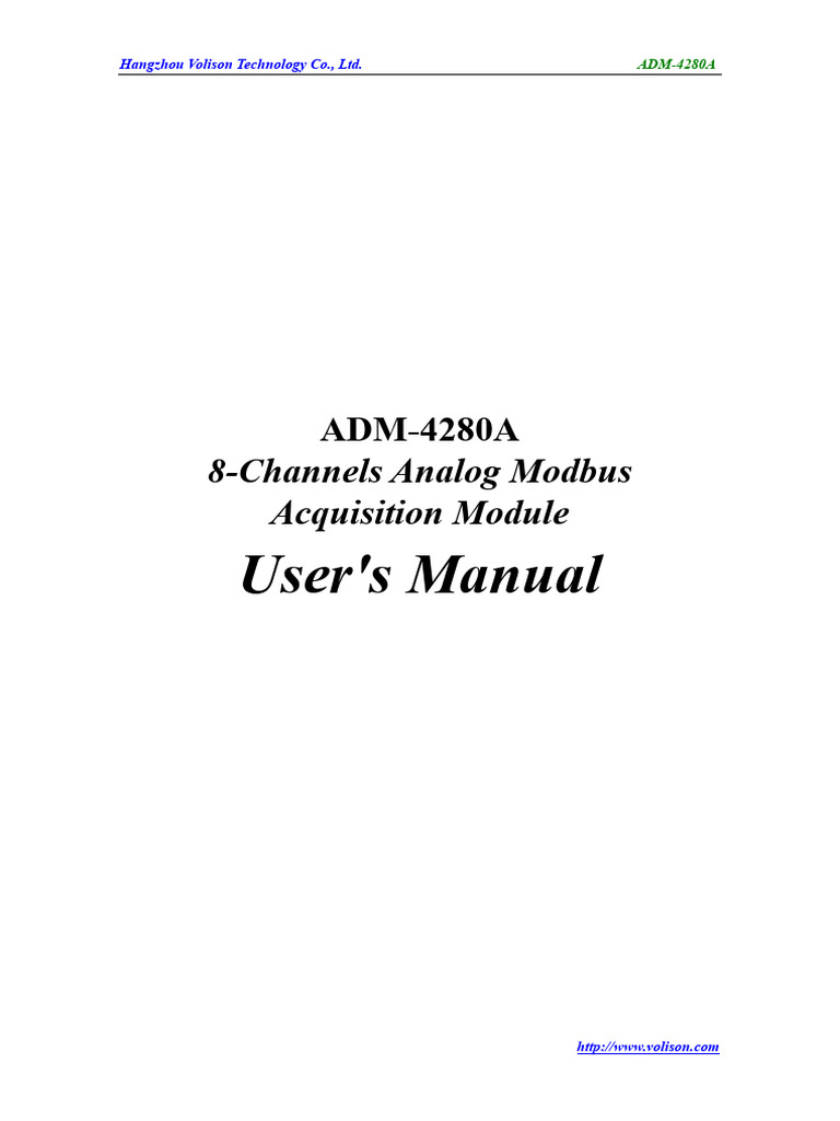 ADM-4280A User's Manual | PDF | Analog To Digital Converter | Bit Rate
