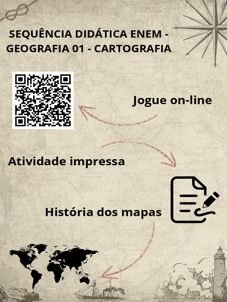 Sequência Didática Enem - Geografia 01 - Cartografia | PDF