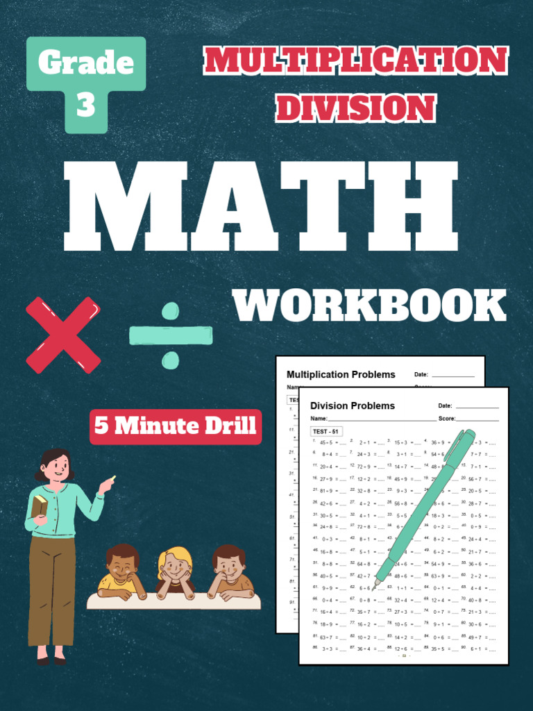 Multiplication and Division Workbook Grade 3 - 5 Minute Drill | PDF ...