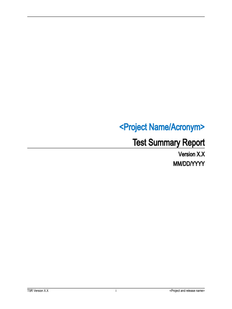 Test Summary Report Pdf Systems Engineering Computing 4002