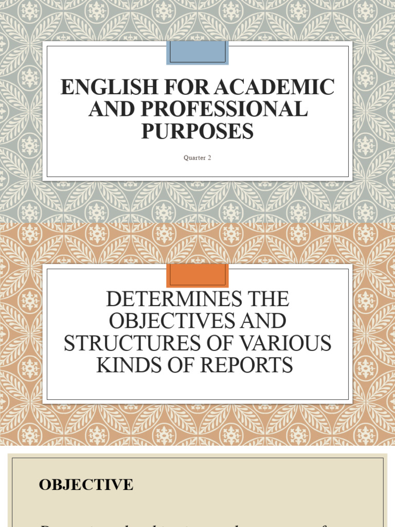 Report Writing Objectives & Structures | PDF | Career & Growth