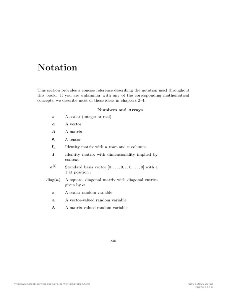 Notations | PDF