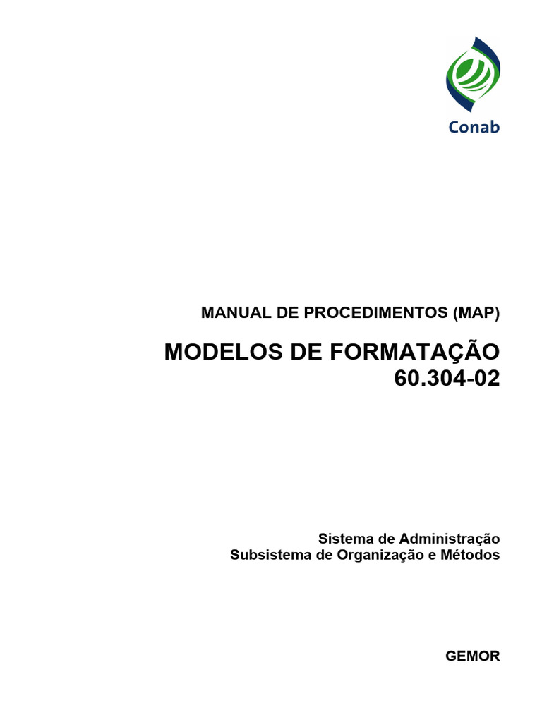 Map Modelos de Formatacao | PDF