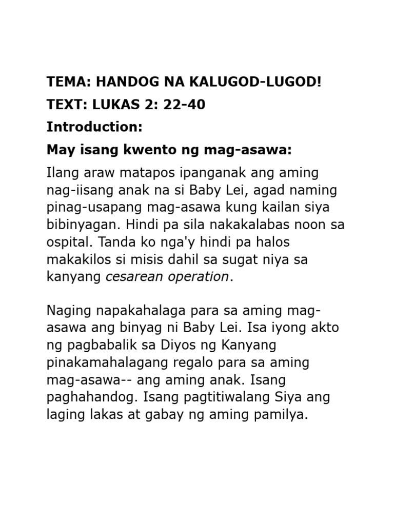 Kalugod Lugod | PDF