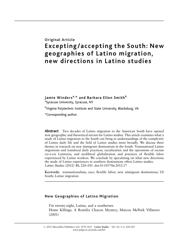 New Directions in Latino Studies | PDF