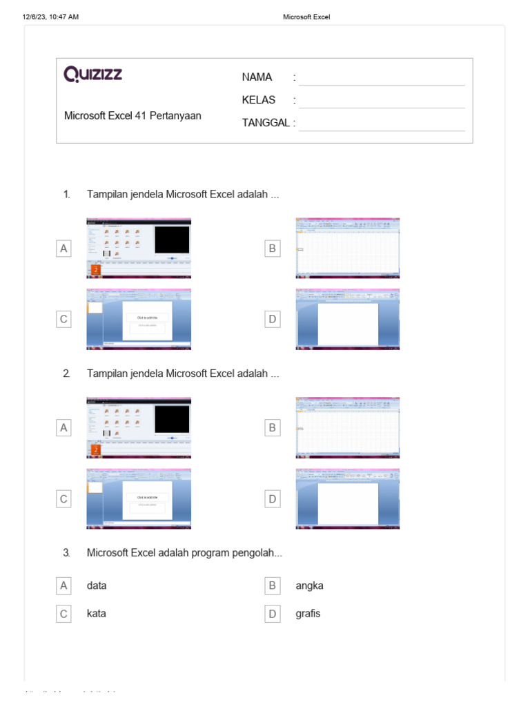 Microsoft Excel (1) | PDF