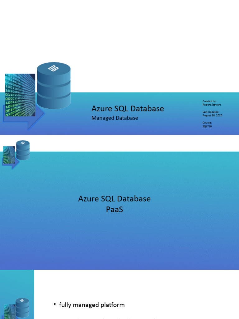 Azure SQL | PDF