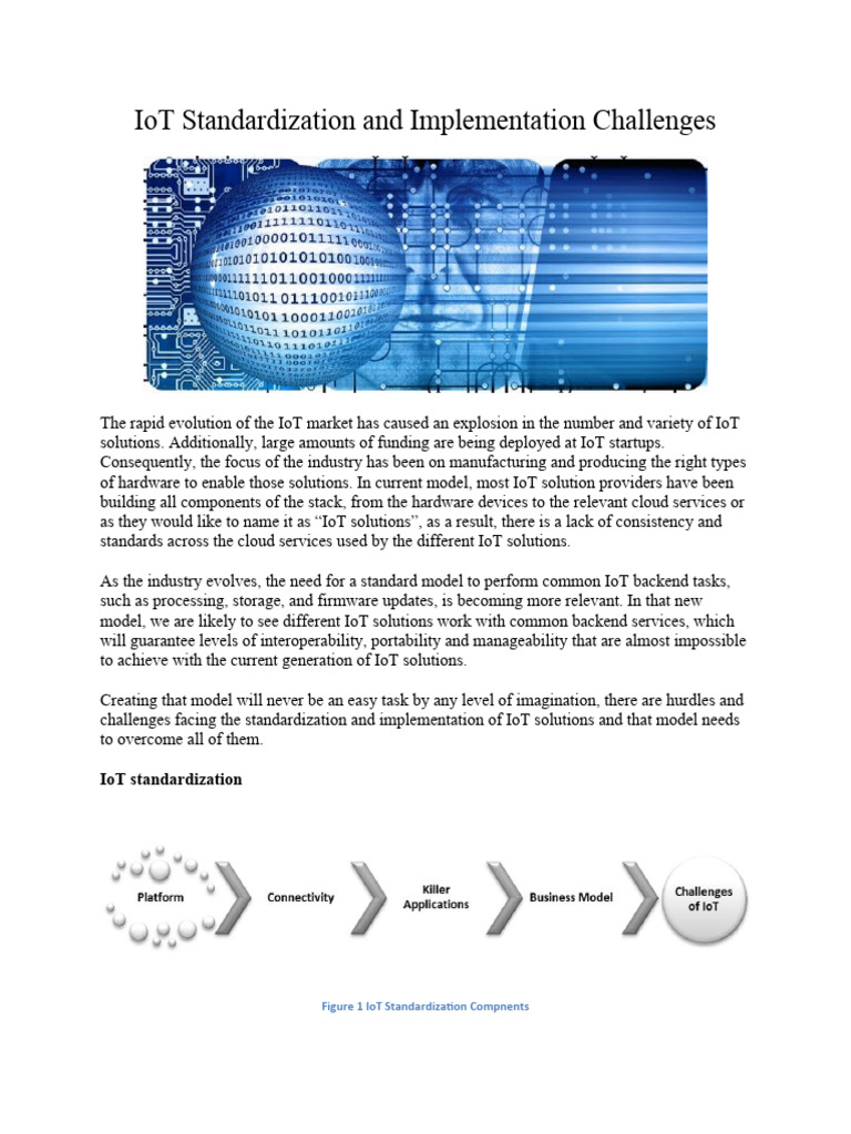 Iot Standardization and Implementation Challenges | PDF