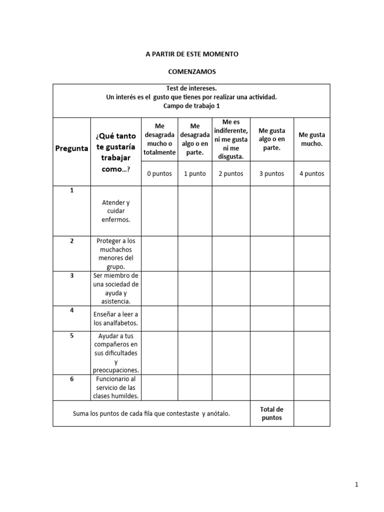 TEST OrientacionVocacional ALMC 08 02 2021 - PDF | PDF
