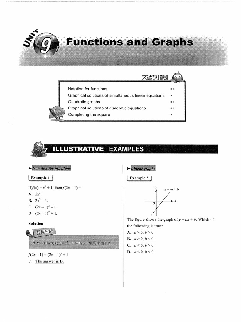 09 Functions and Graphs Q | PDF