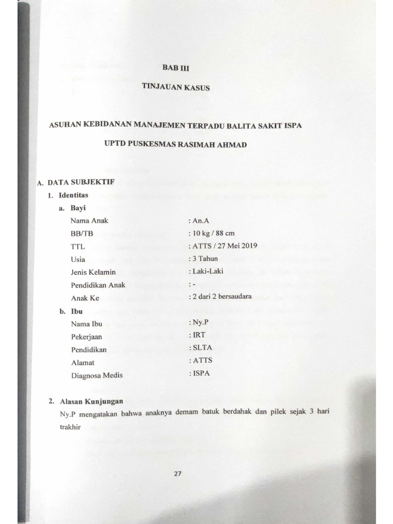 Contoh Soap Ispa | PDF