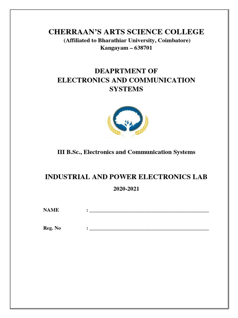 Industrial And Power Electronics Lab Pdf